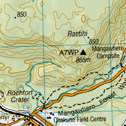 Raetihi, Manawatu-Wanganui - NZ Topo Map
