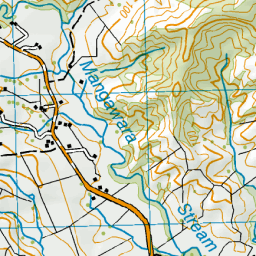 Mangawara Stream, Waikato - NZ Topo Map