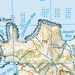 Matariki Bay, Waikato - NZ Topo Map