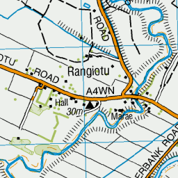 Oroua River, Manawatu-Wanganui - NZ Topo Map