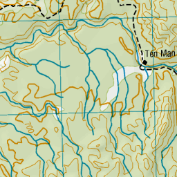 Ten Man Hut, Manawatu-Wanganui - NZ Topo Map