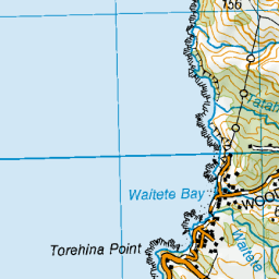 Waitete Bay, Waikato - NZ Topo Map