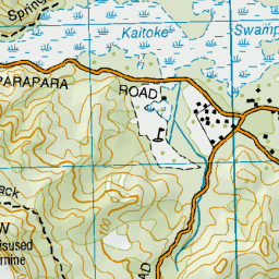 Kaitoke Swamp, Auckland - NZ Topo Map