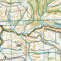 Maketu Stream, Manawatu-Wanganui - NZ Topo Map