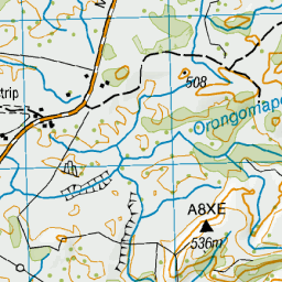 Tiroa Station, Manawatu-Wanganui - NZ Topo Map
