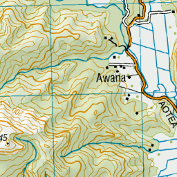 Awana, Auckland - NZ Topo Map