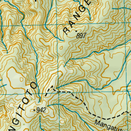 RANGITOTO RANGE, Waikato - NZ Topo Map
