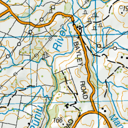 Puniu River, Waikato - NZ Topo Map