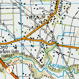 Karapiro Stream, Waikato - NZ Topo Map