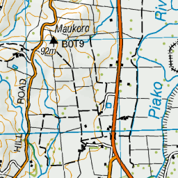 Piako River, Waikato - NZ Topo Map