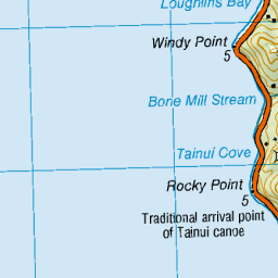 Tainui Cove, Waikato - NZ Topo Map