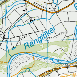 Rangitikei River, Manawatu-Wanganui - NZ Topo Map