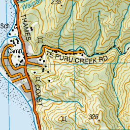 Te Puru, Waikato - NZ Topo Map