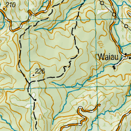 Waiau, Waikato - NZ Topo Map