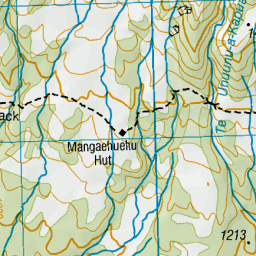 Mangaehuehu Hut, Manawatu-Wanganui - NZ Topo Map