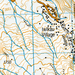 Iwikau Village, Manawatu-Wanganui - NZ Topo Map