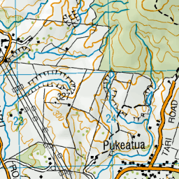 Pukeatua, Waikato - NZ Topo Map