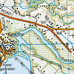 Karapiro Stream, Waikato - NZ Topo Map