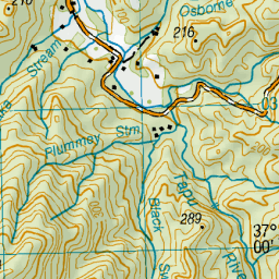 Tapu River, Waikato - NZ Topo Map
