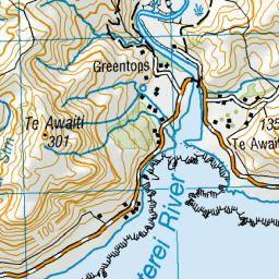 Te Awaiti, Wellington - NZ Topo Map