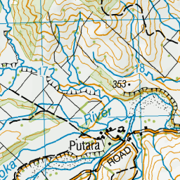 Putara, Manawatu-Wanganui - NZ Topo Map