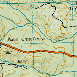 Waituhi Kuratau Reserve, Waikato - NZ Topo Map