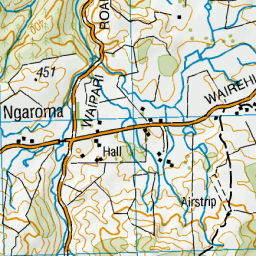 Ngaroma, Waikato - NZ Topo Map