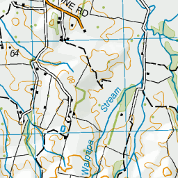 Waipapa Stream, Waikato - NZ Topo Map