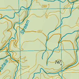 Waitaia Stream, Waikato - NZ Topo Map
