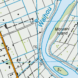 Waihou River, Waikato - NZ Topo Map