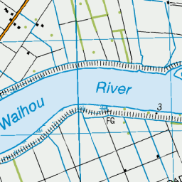 Waihou River, Waikato - NZ Topo Map
