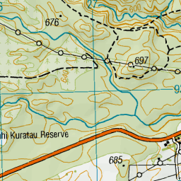 Waituhi Kuratau Reserve, Waikato - NZ Topo Map