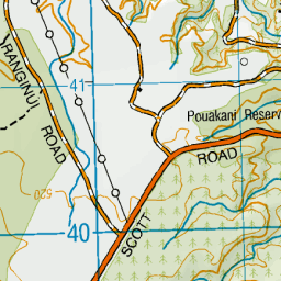 Pouakani Reserve, Waikato - NZ Topo Map