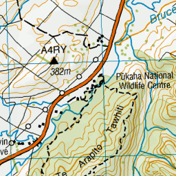 Mount Bruce National Wildlife Centre, Manawatu-Wanganui - NZ Topo Map