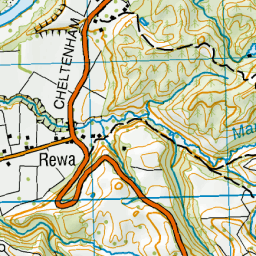 Rewa, Manawatu-Wanganui - NZ Topo Map