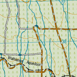 Waihianoa Aqueduct, Manawatu-Wanganui - NZ Topo Map