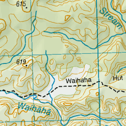 Waihaha River, Waikato - NZ Topo Map