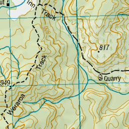 Bog Inn Hut, Manawatu-Wanganui - NZ Topo Map