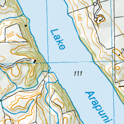 Lake Arapuni, Waikato - NZ Topo Map