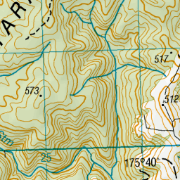 TARARUA RANGE, Manawatu-Wanganui - NZ Topo Map