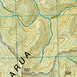 Turitea Stream, Manawatu-Wanganui - NZ Topo Map