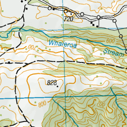 Whareroa Stream, Waikato - NZ Topo Map