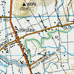 Hikutaia, Waikato - NZ Topo Map