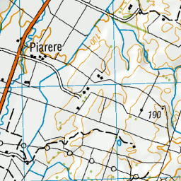 Piarere, Waikato - NZ Topo Map