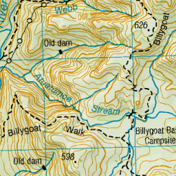 Billy Goat Track, Waikato - NZ Topo Map