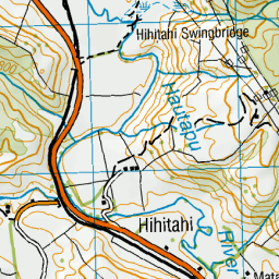 Hautapu River, Manawatu-Wanganui - NZ Topo Map