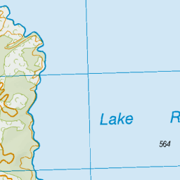 Lake Rotoaira, Waikato - NZ Topo Map