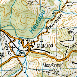 Mataroa, Manawatu-Wanganui - NZ Topo Map