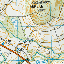 Omori Stream, Waikato - NZ Topo Map