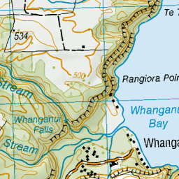 Rangiora Point, Waikato - NZ Topo Map